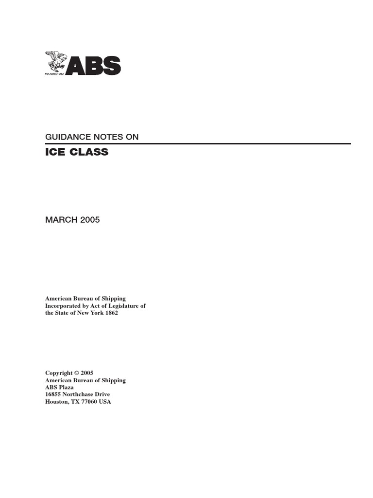 Abs - Ice Class (2005) | PDF | Finite Element Method | Elasticity (Physics)