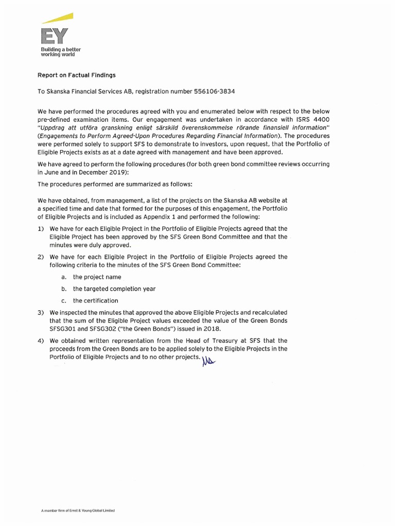 Sample AGreed Upon Report Aup-Report-On-Factual-Findings | PDF