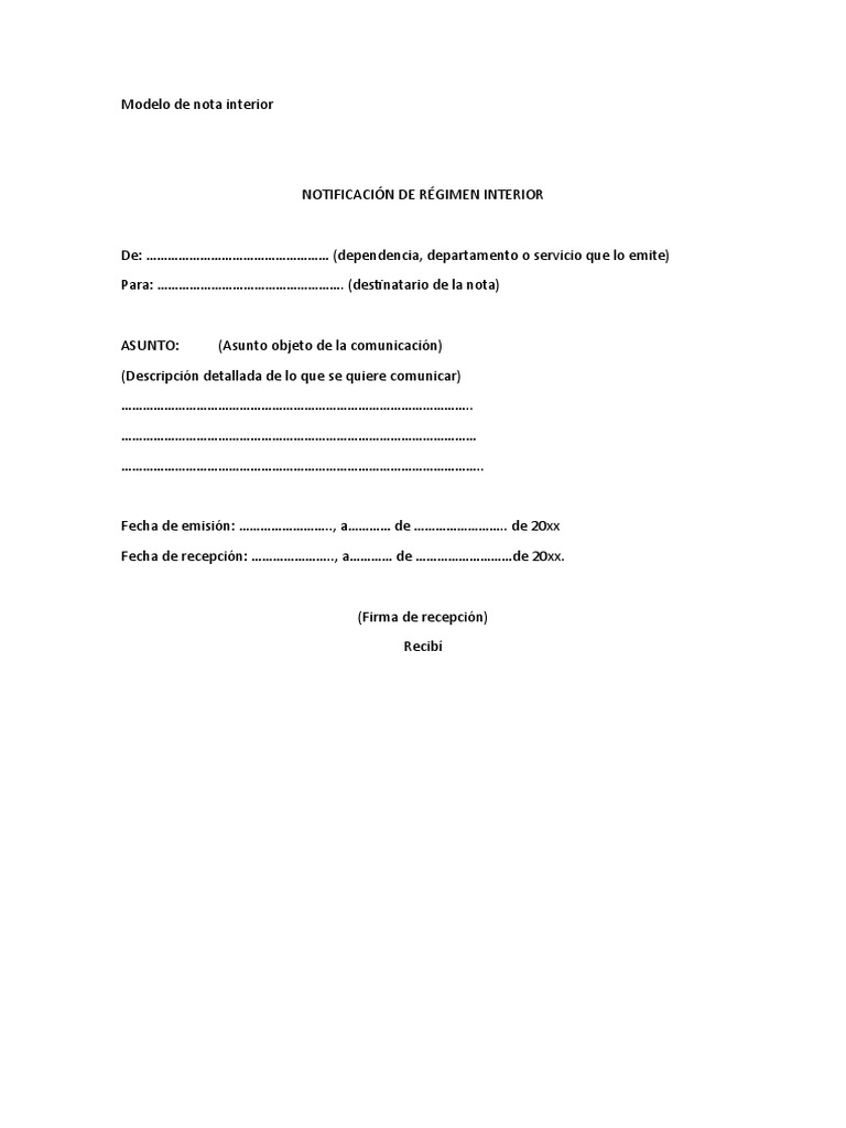 (GTJ) Tema 11 - Modelo de Nota Interior | PDF