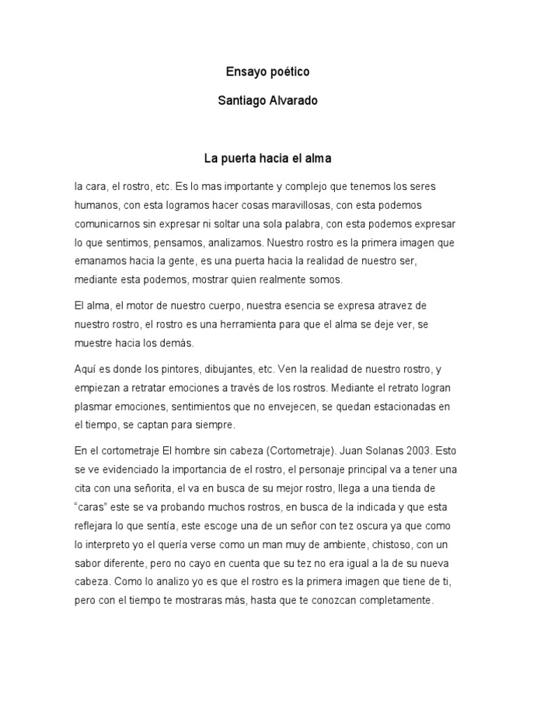 Ensayo Poético | PDF