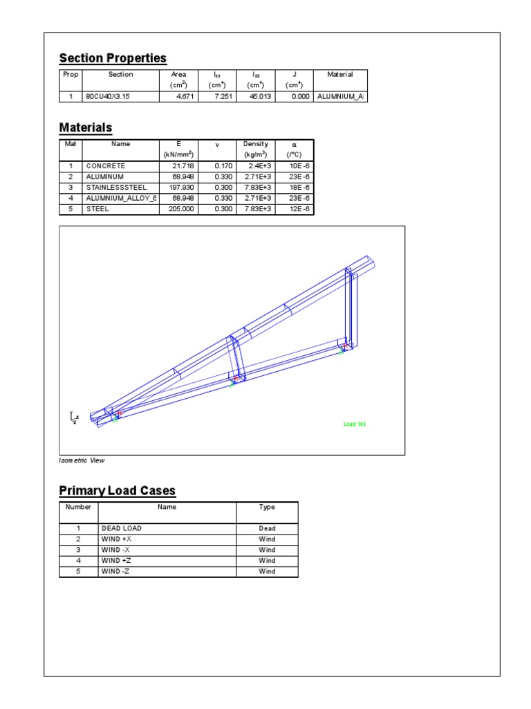 Staad Design Report Pdf Bending Beam Structure