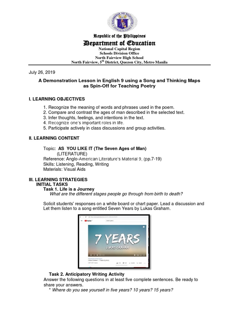 Demo-Lesson-Plan-The 7 Ages of Man Using-Thinking-Maps-As-Spin-Off-For ...