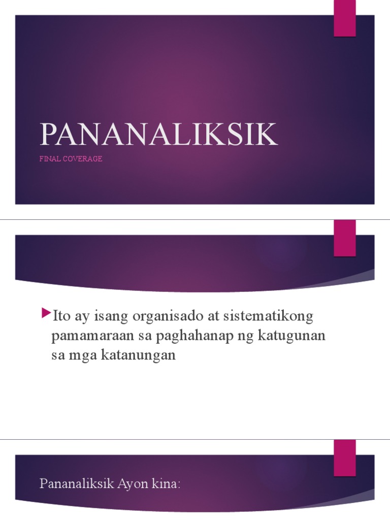Pananaliksik | PDF