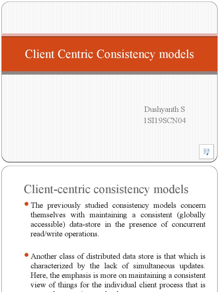 Client Centric Consistency Models | PDF | Replication (Computing) | Information Retrieval