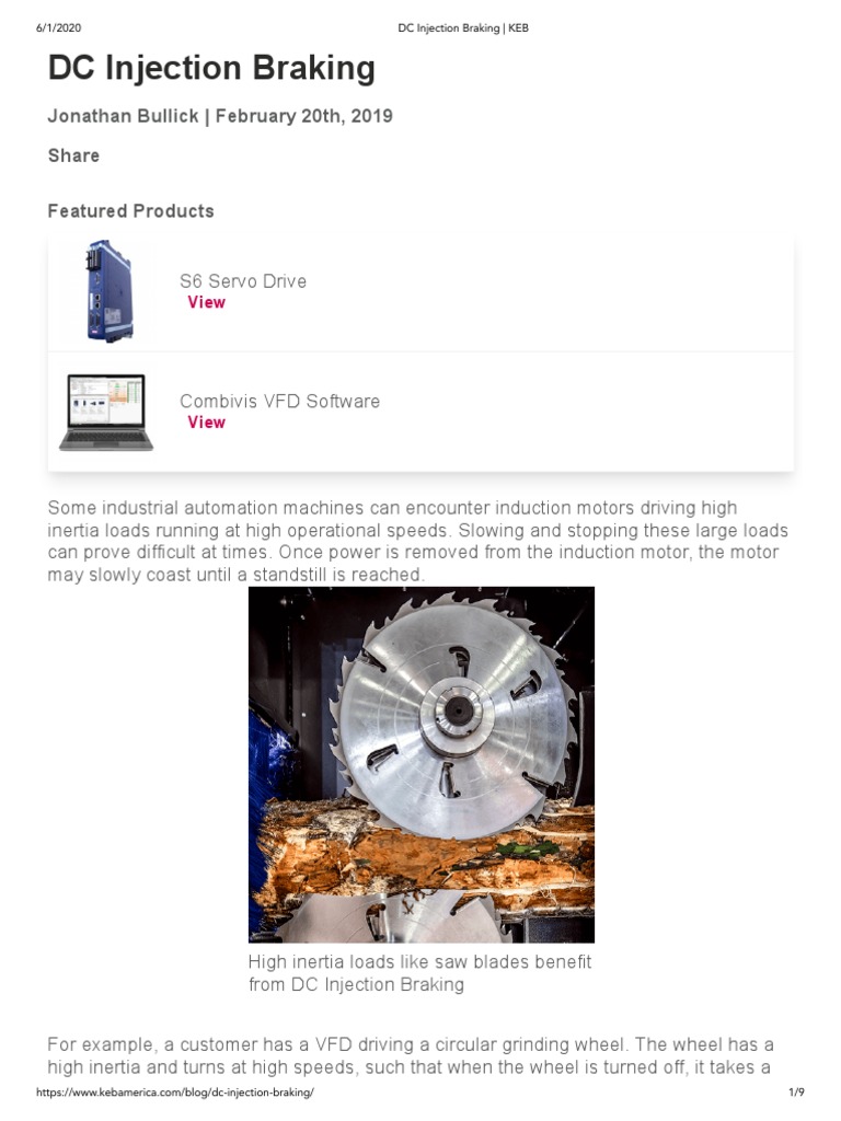DC Injection Braking - KEB | PDF | Electromagnetic Induction | Electric ...