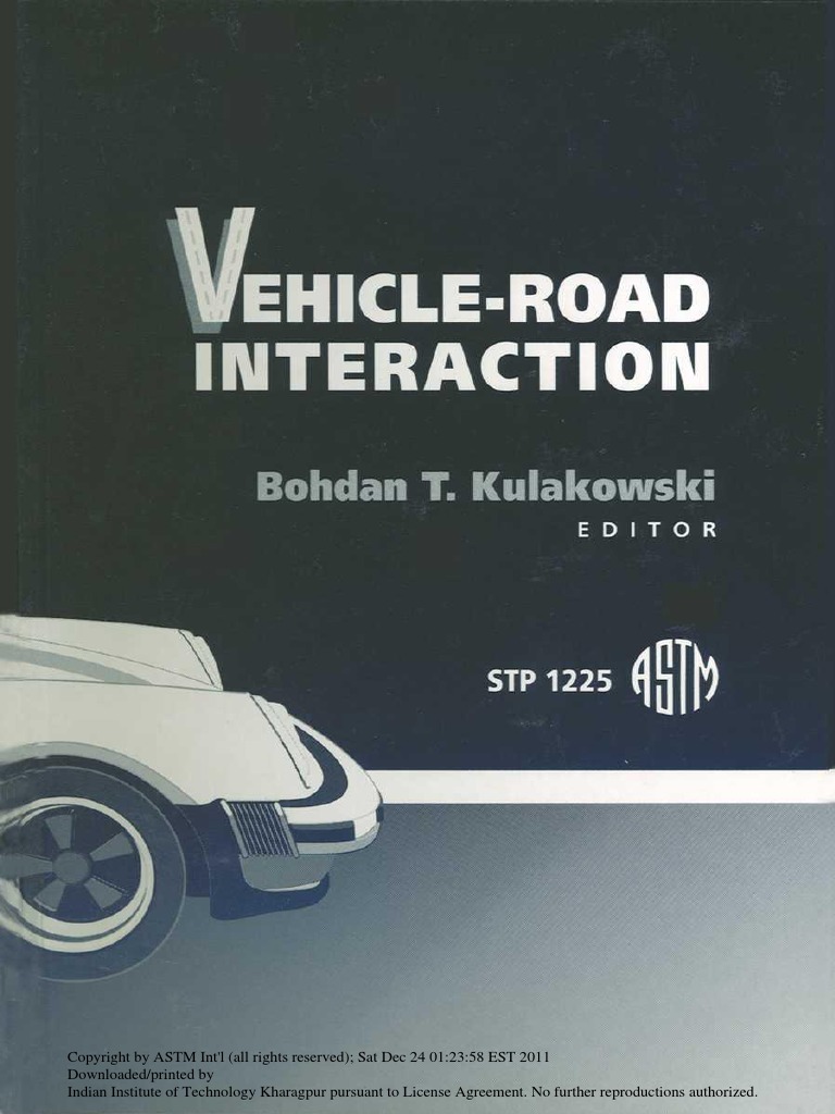 Vehicle Road Interaction - STP1225 PDF | PDF | Tire | Computer Simulation
