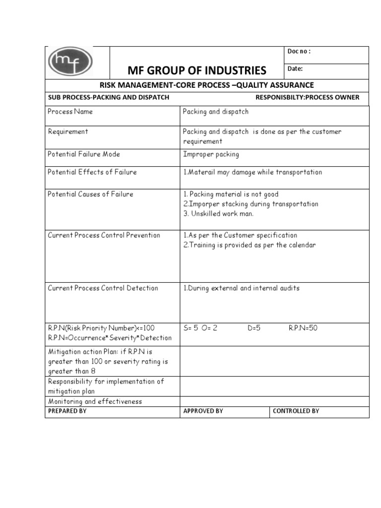 RM Packing and Despatch | PDF