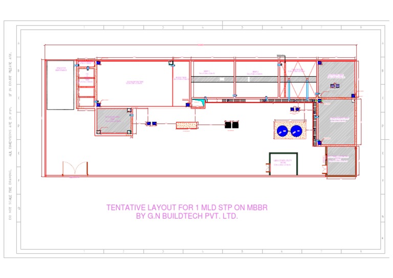 1 MLD STP Layout-Model | PDF | Chemical Engineering | Mechanical ...