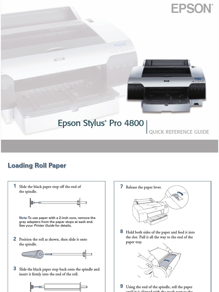 Epson Stylus Pro 4800 | PDF | Printer (Computing) | Magenta