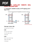 Wet and Dry Leg DP Transmitter Guide | PDF | Pressure | Pressure ...
