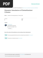 Deethanizer Column Design & Operation | PDF | Distillation | Applied ...