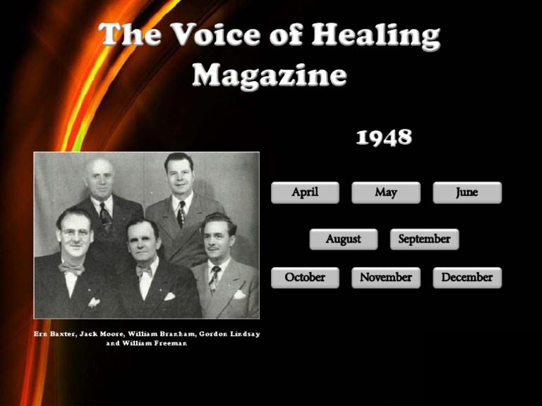 Ern Baxter, Jack Moore, William Branham, Gordon Lindsay and William ...