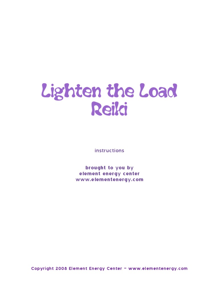 Lighten The Load | PDF | Psychological Concepts
