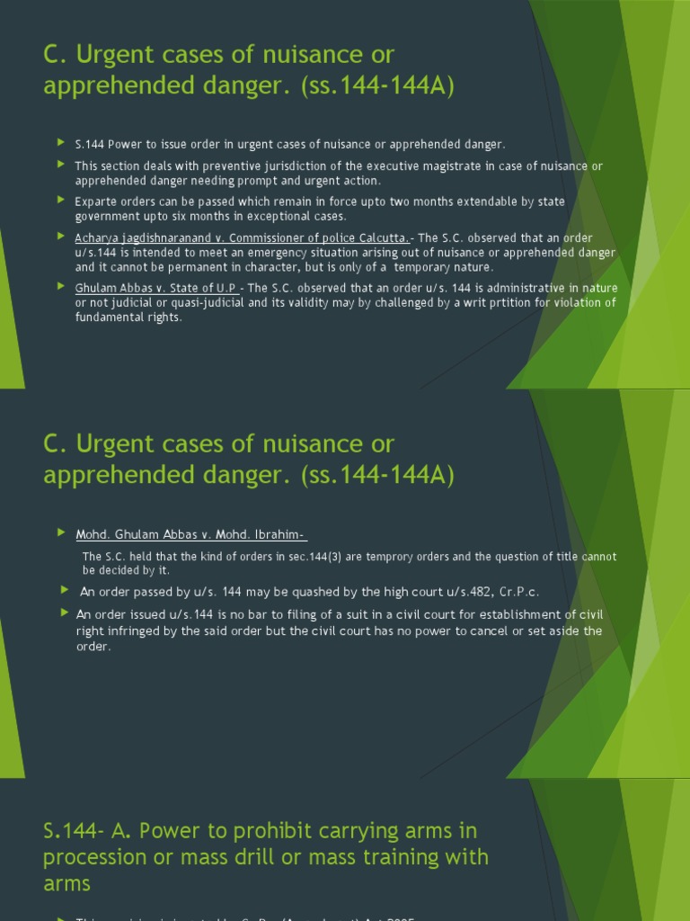 Sec 144-148 Criminal Law III | PDF | Magistrate | Property