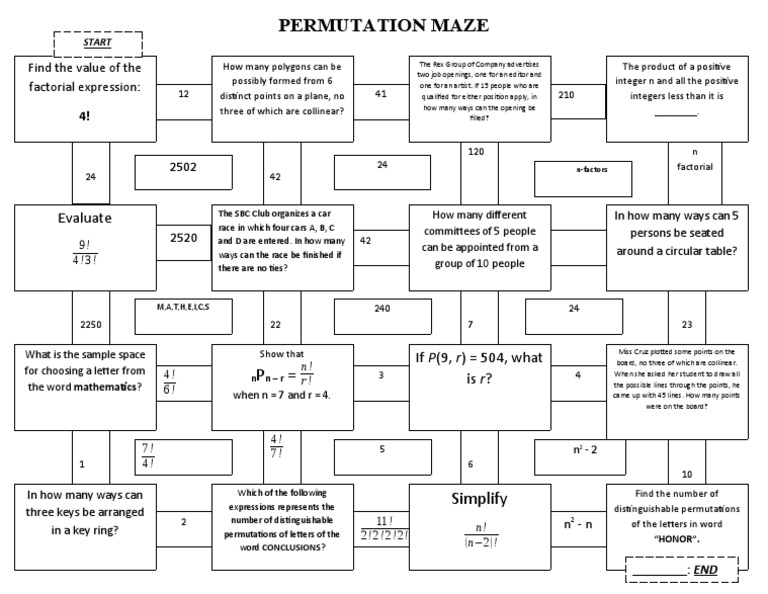 Permutation Maze | PDF | Permutation | Number Theory