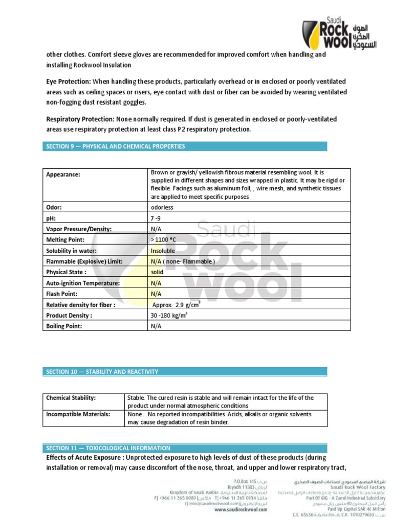Section 9 - Physical and Chemical Properties | PDF | Toxicity | Chemistry