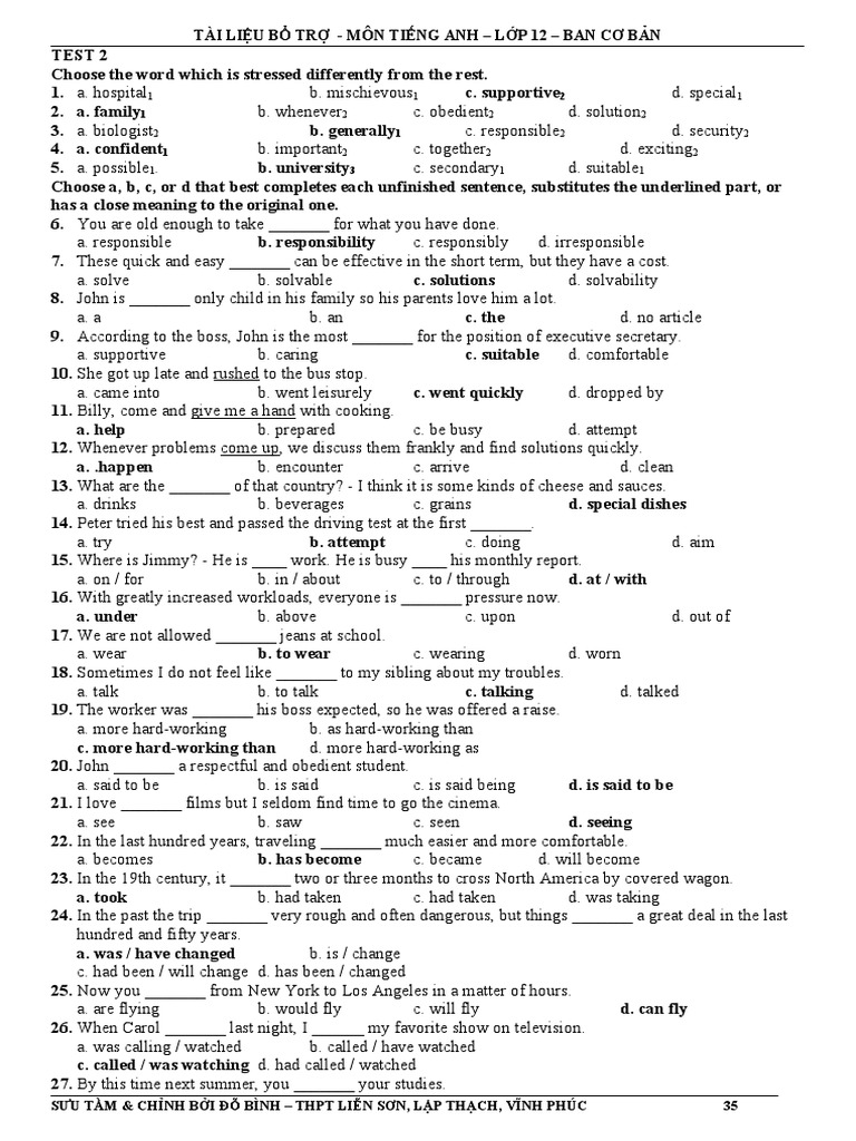 Unit 112 Homelife Test 2 | PDF | Foods