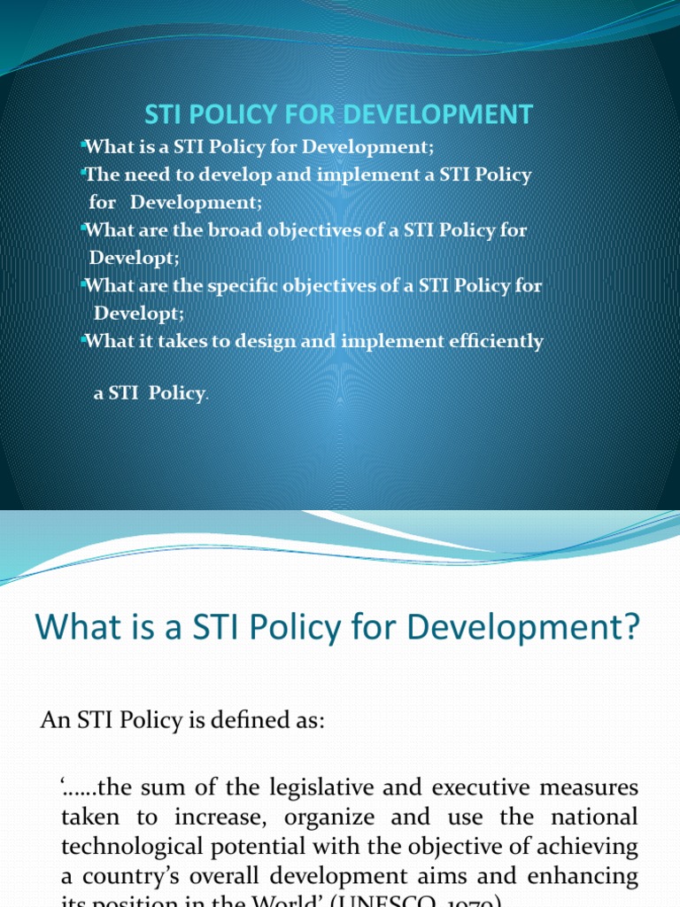STI Policy | PDF | Innovation | Leadership