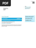 Thames Water Bill | PDF | Water Supply | Credit Bureau