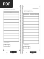 KET Reading and Writing Answer Sheet | PDF