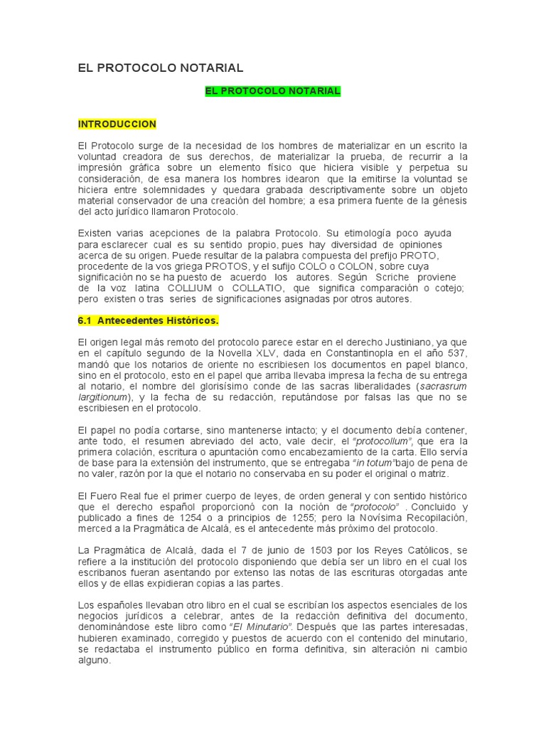 Derecho Notarial Tarea 5 Protocolo Notarial. | PDF | Gobierno | Justicia