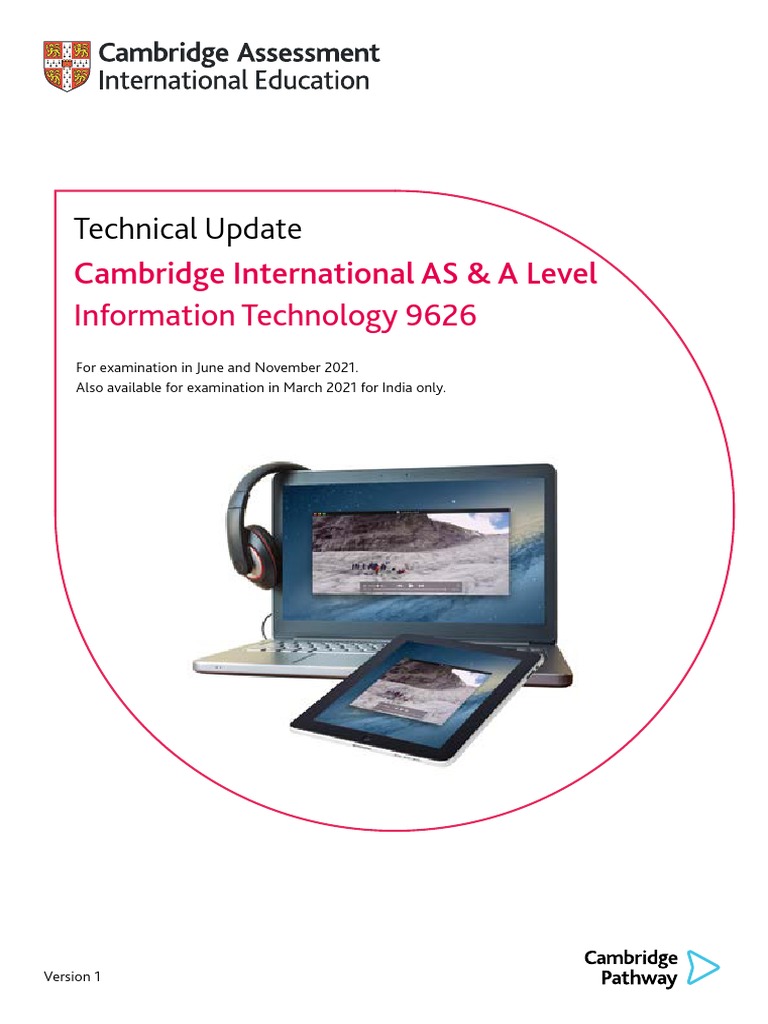 Technical Update: Cambridge International AS & A Level Information ...