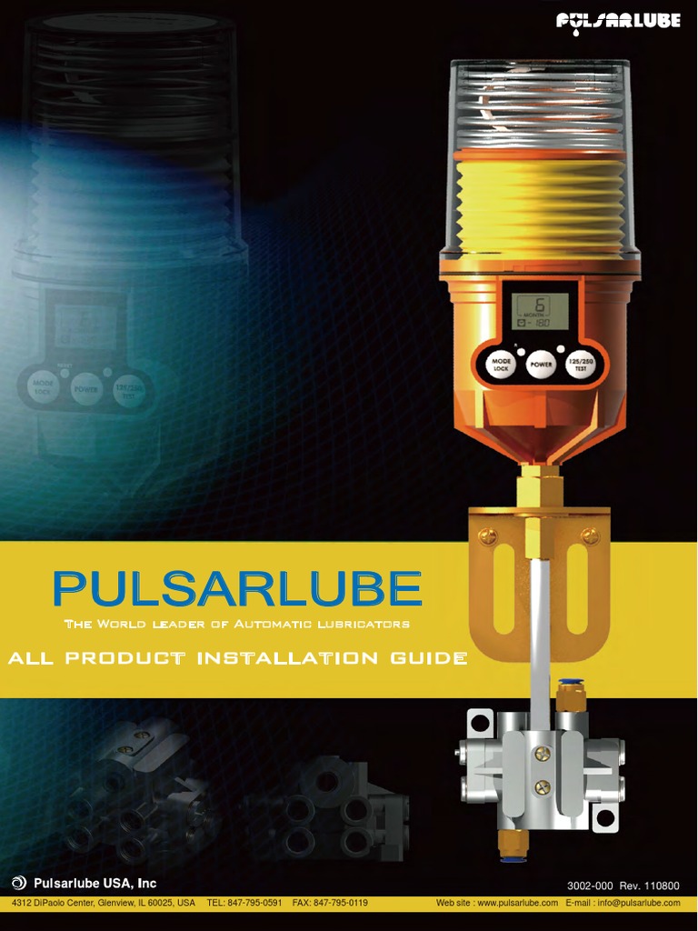 Pulsarlube: All Product Installation Guide | PDF