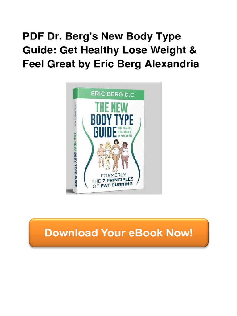 PDF Dr. Berg's New Body Type Guide: Get Healthy Lose Weight & Feel ...