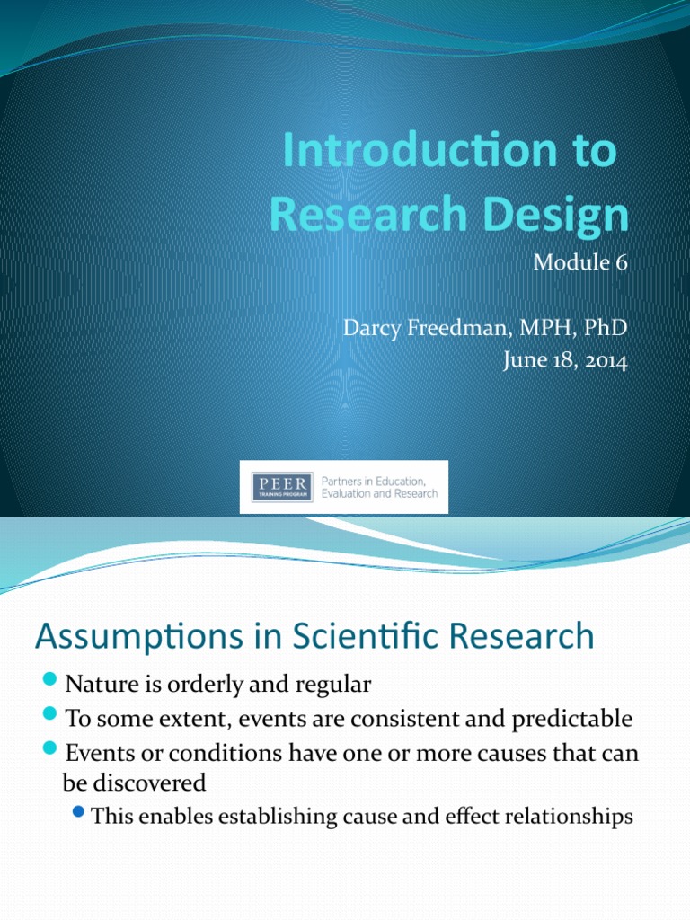 Module 6 Introduction To Research Design - DF Final2 | PDF | Randomized Controlled Trial ...