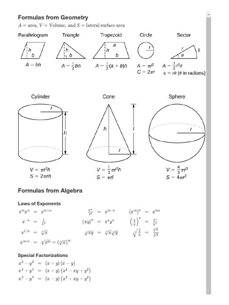 Review of Pre-Calculus - Calculus Volume 1 - OpenStax | PDF | Sine ...