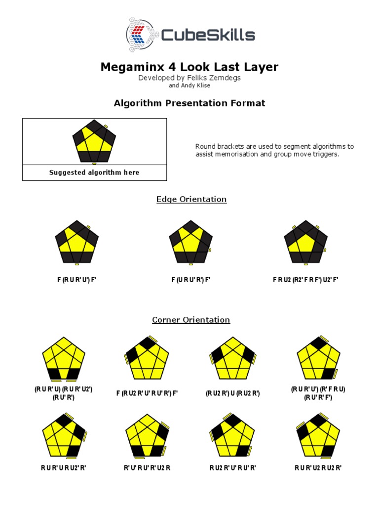 00 - Intermediate Megaminx Techniques PDF | PDF | Recreational ...