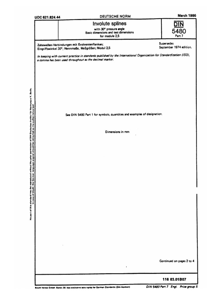 DIN 5480 Part7 | PDF
