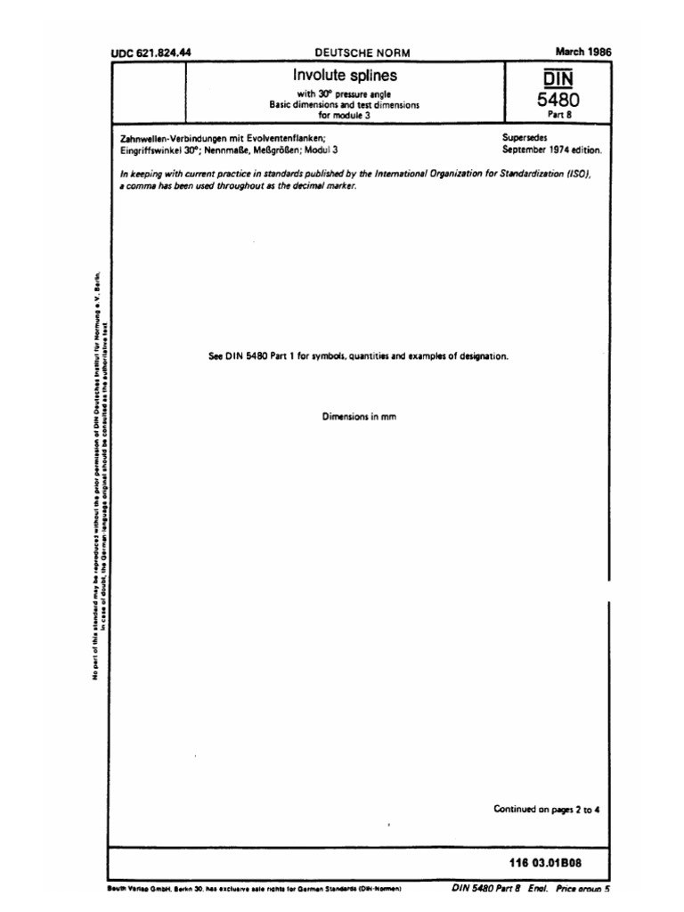 DIN 5480 Part8 | PDF