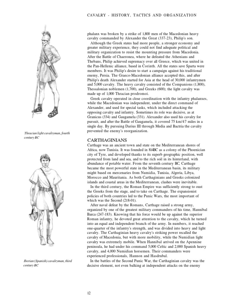 Carthaginians: Thracian Light Cavalryman, Fourth Century BC | PDF ...