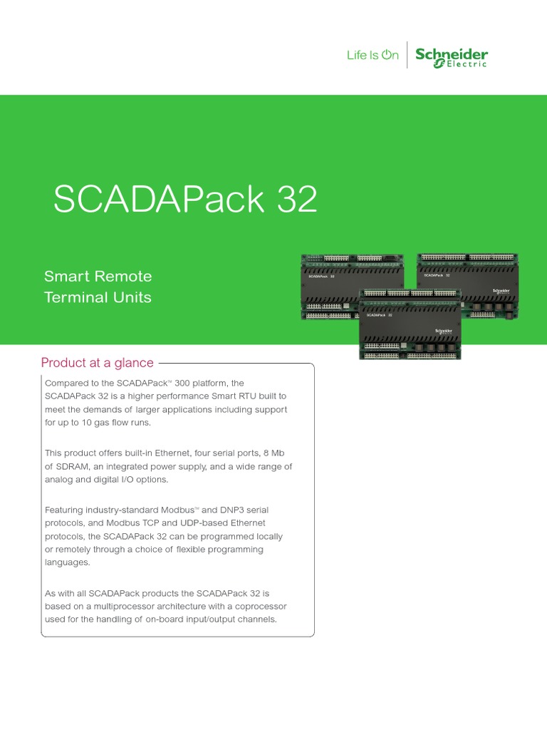 Scada Pack Rtu | PDF | Programmable Logic Controller | Microcontroller
