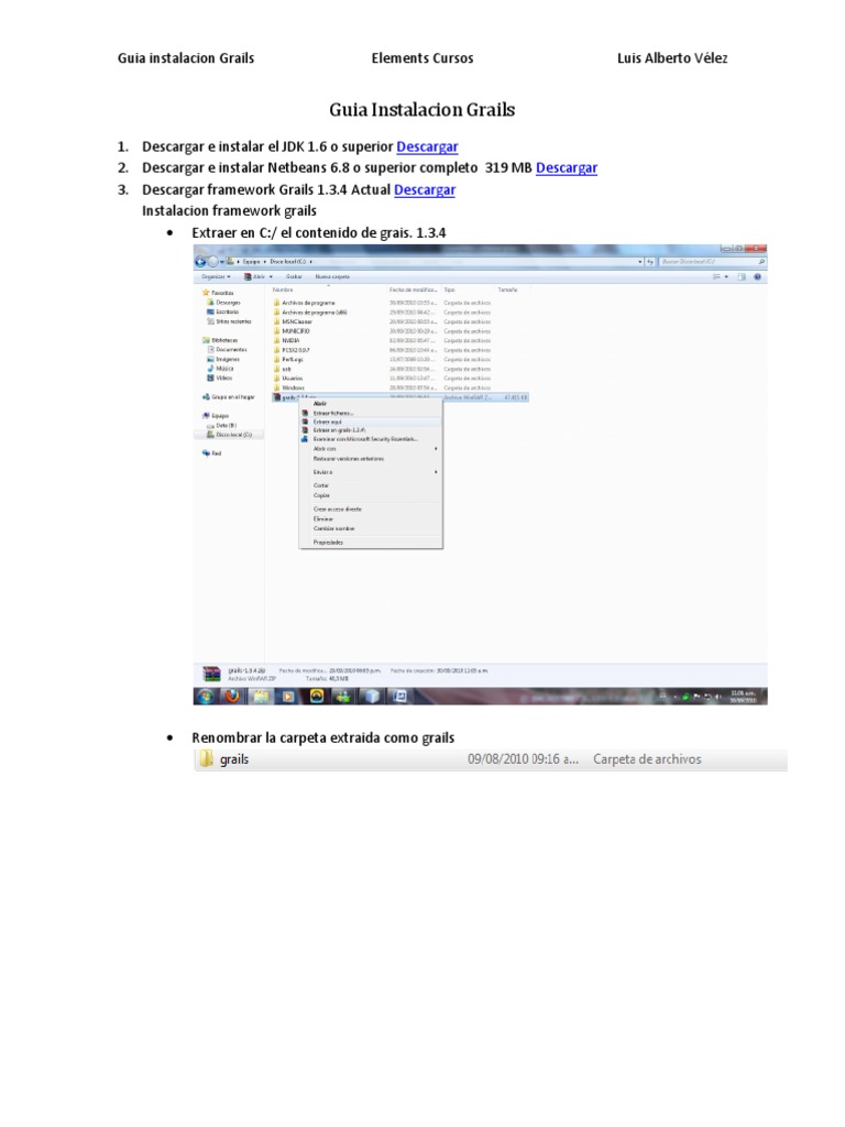Guia Instalacion Grails | PDF | Programación de computadoras | Software