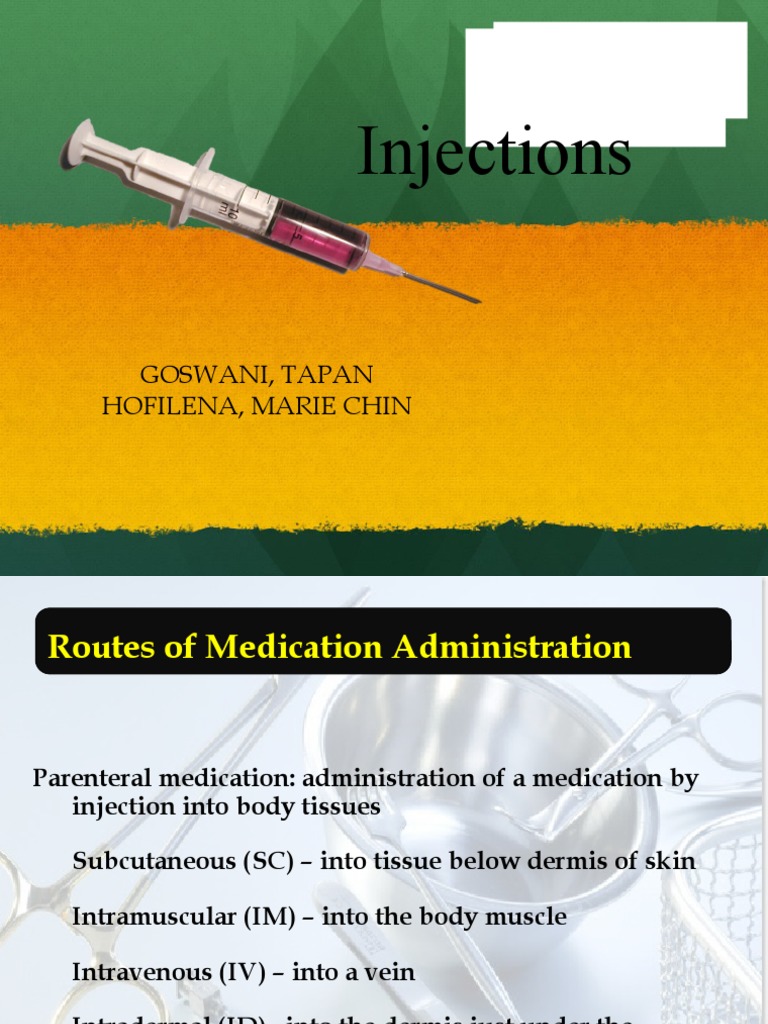 Injection Report Minor Surgery | PDF | Injection (Medicine) | Hypoglycemia