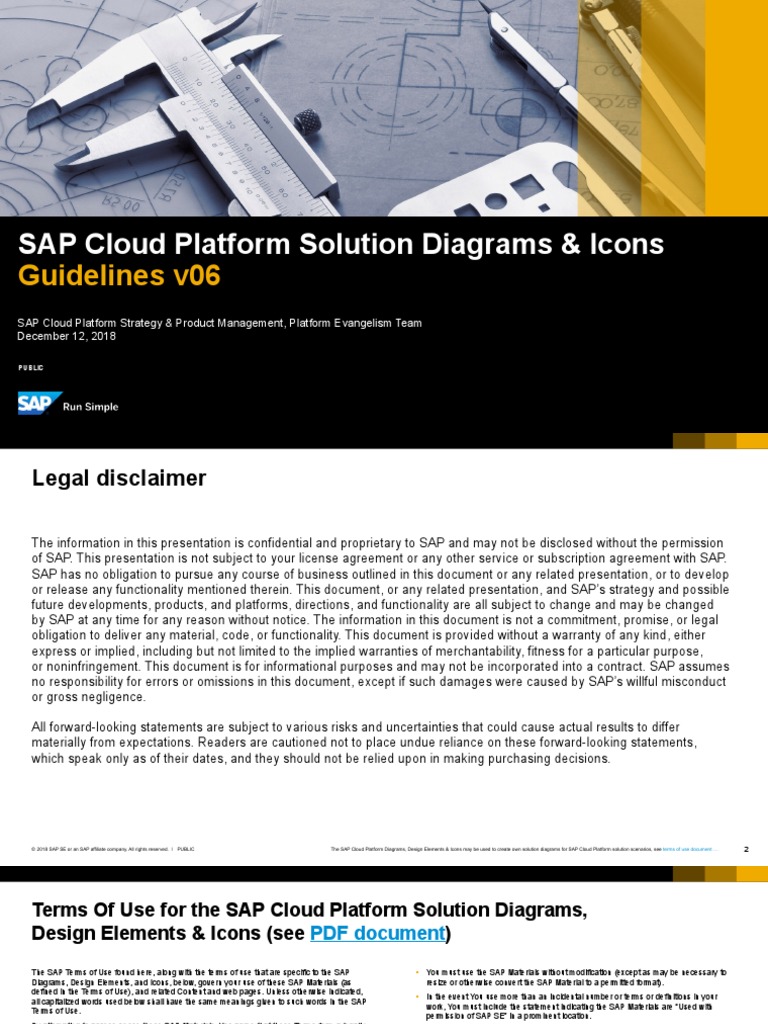 SAP Cloud Platform Solution Diagrams & Icons: Guidelines v06 | PDF ...
