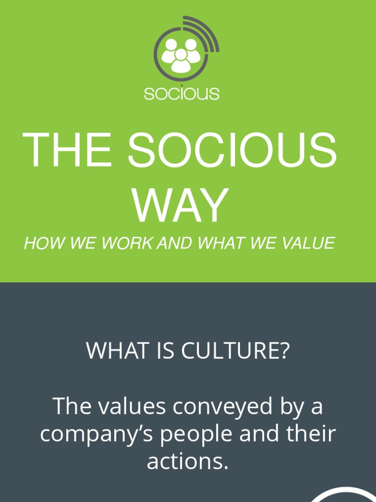 The Socious WAY: How We Work and What We Value | PDF | Reputation | Brand