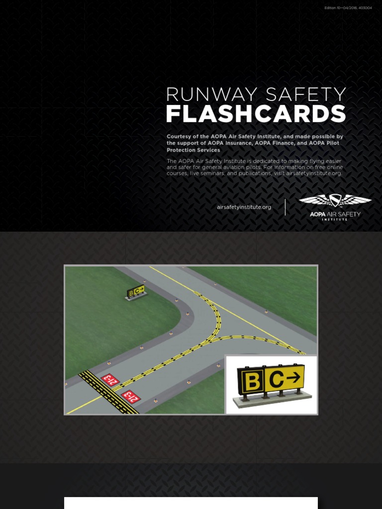 Aopa Runwaysafetyflashcard PDF | PDF | Runway | Air Traffic Control