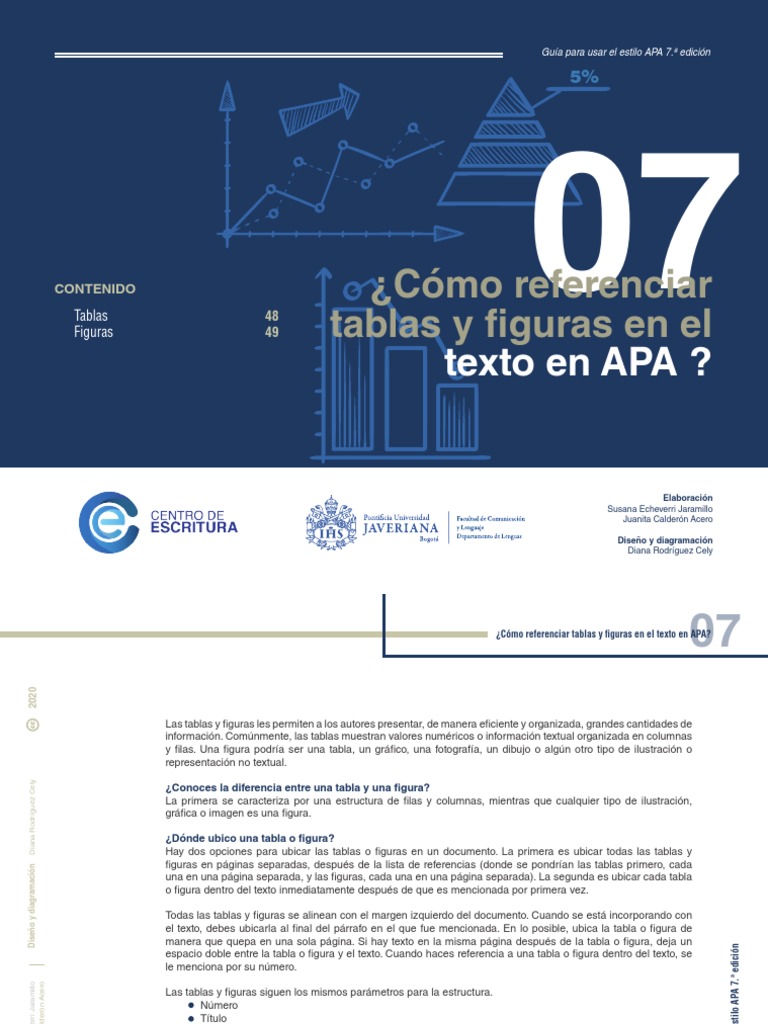 07 - Cómo Referenciar Tablas y Figuras en APA | Descargar gratis PDF ...