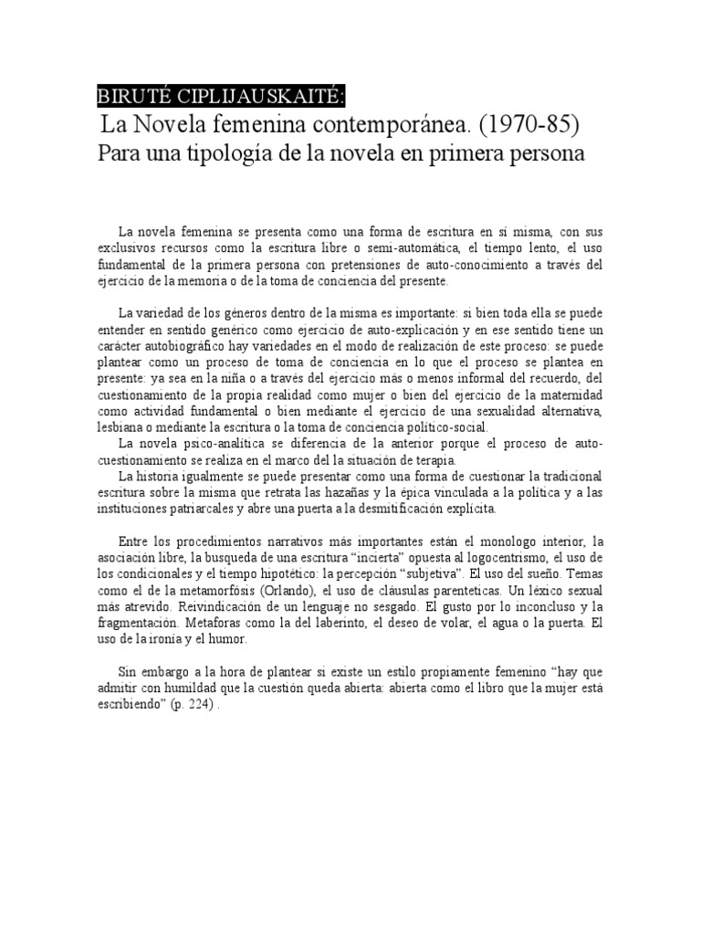 Biruté Ciplijauskaité | PDF