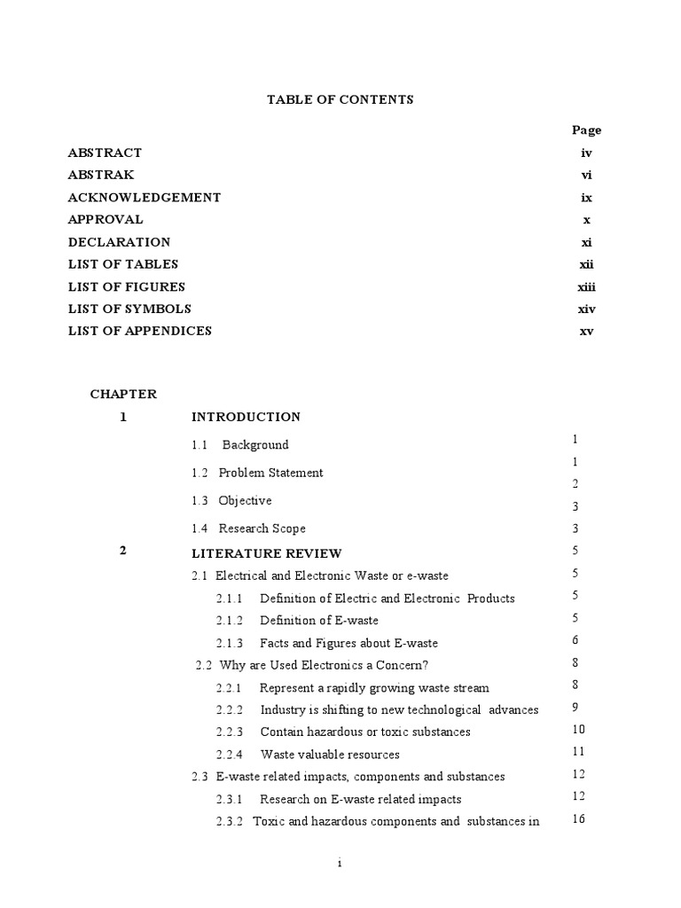 Table of Contents - Final | PDF | Electronic Waste | Occupational ...