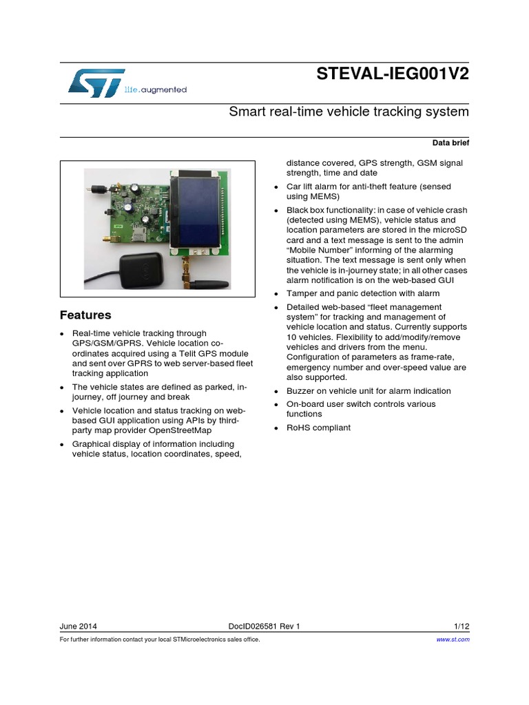 Smart Real-Time Vehicle Tracking System | PDF | Trademark | Implied ...