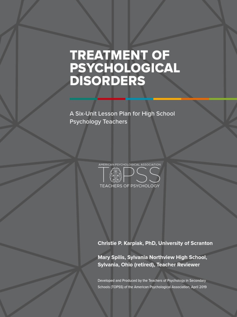Treatment of Psychological Disorders | PDF | Behaviour Therapy ...