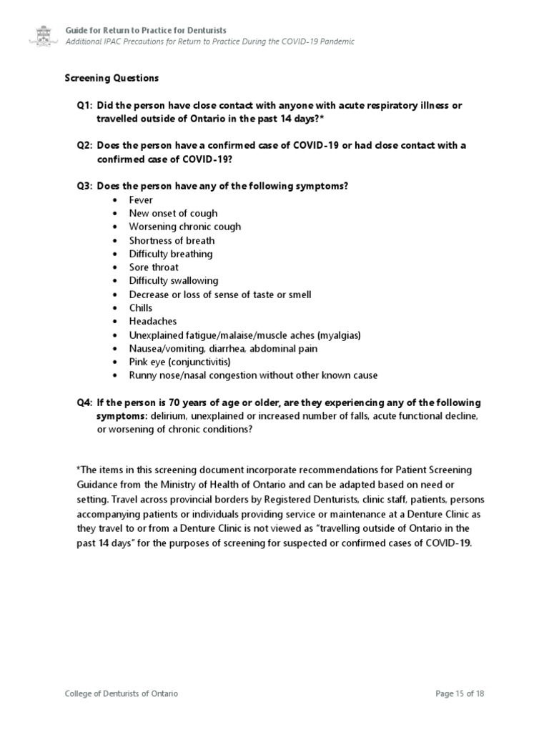 Screening Questions | PDF | Science & Mathematics