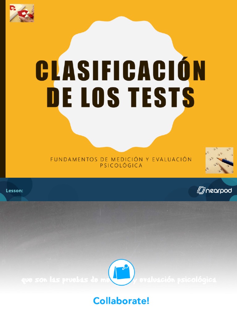 Clasificación de Las Pruebas Psicológicas | PDF | Sicología | Psicología Educacional