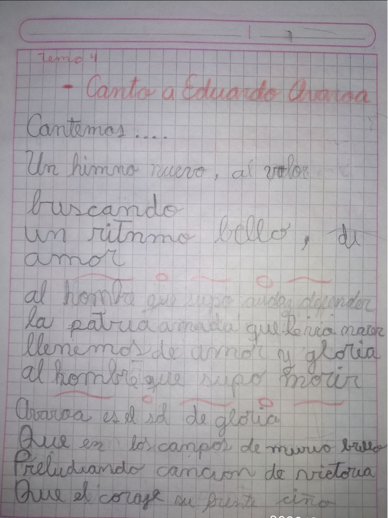 Canto A Avaroa 3 Primaria | PDF