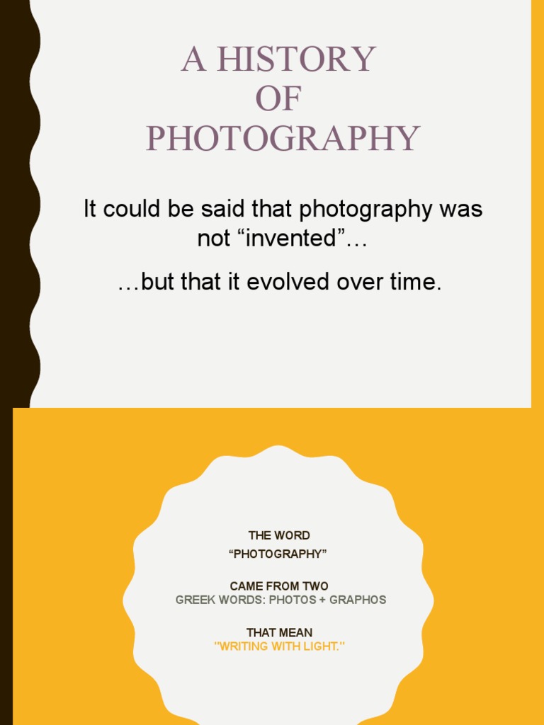 History - of - Photography - Lecture 1 | PDF | Camera | Art Media