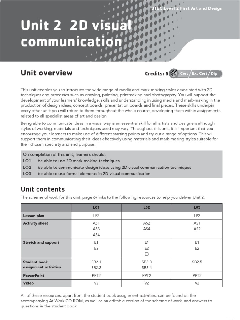 Unit 2 2D Visual Communication | PDF | Graphic Design | Drawing